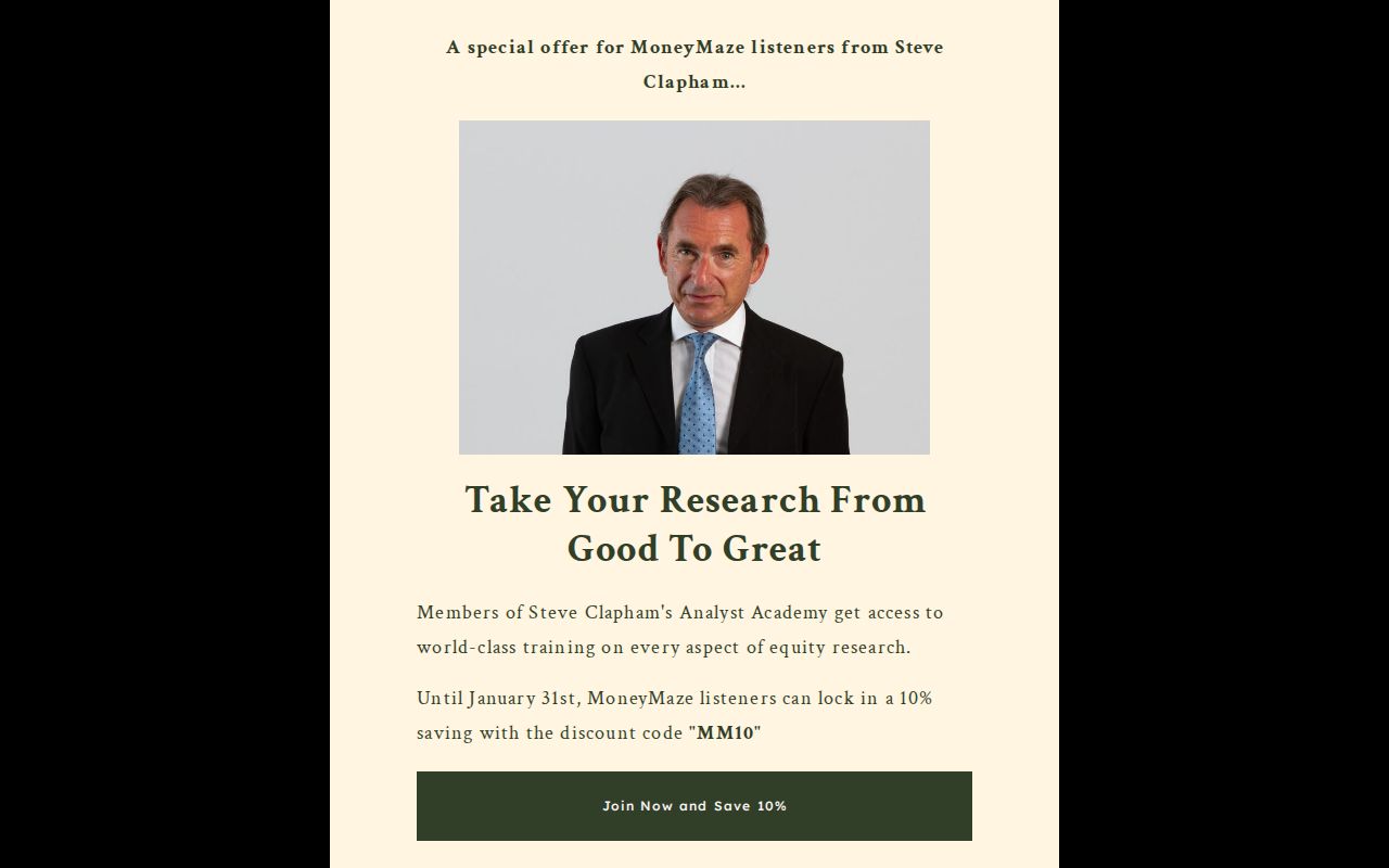 Steve Clapham's Analyst Academy